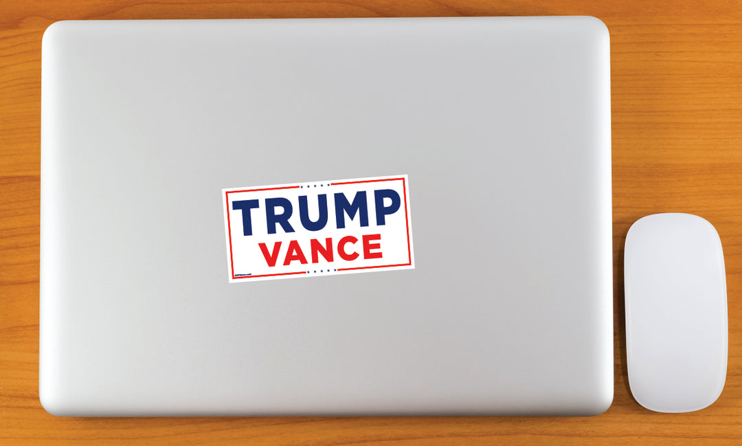 Trump Vance White Sticker – GOPStore.com
