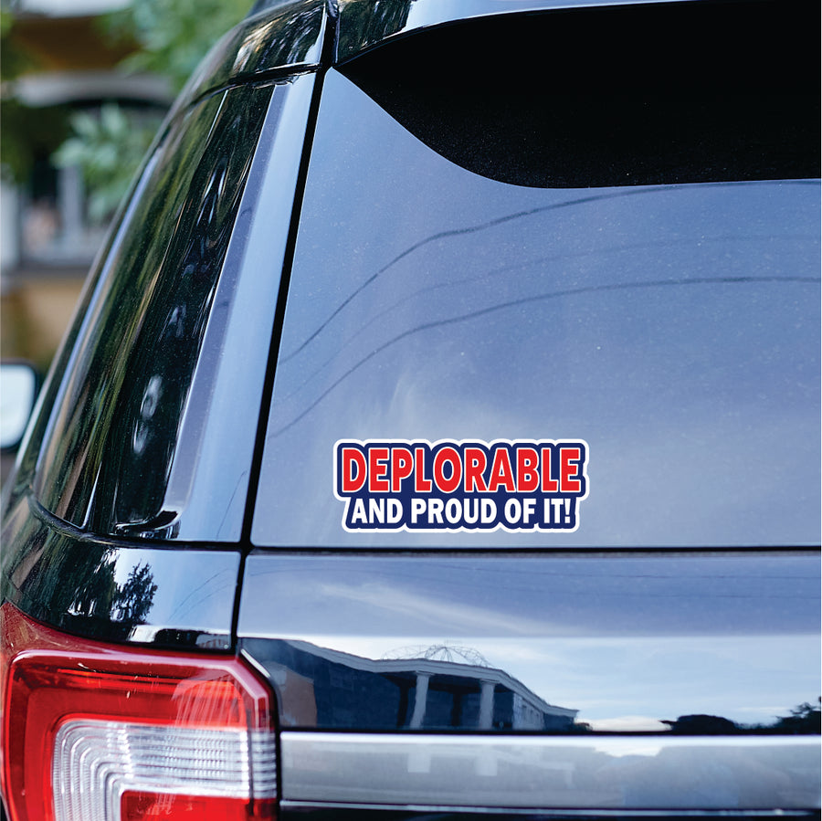 Deplorable and Proud Sticker – GOPStore.com