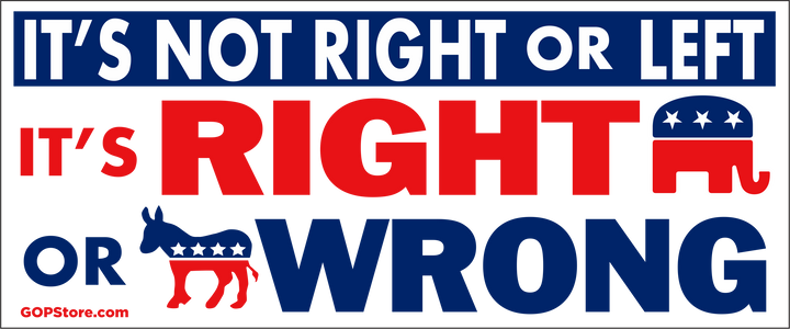 Right or Wrong Sticker – GOPStore.com