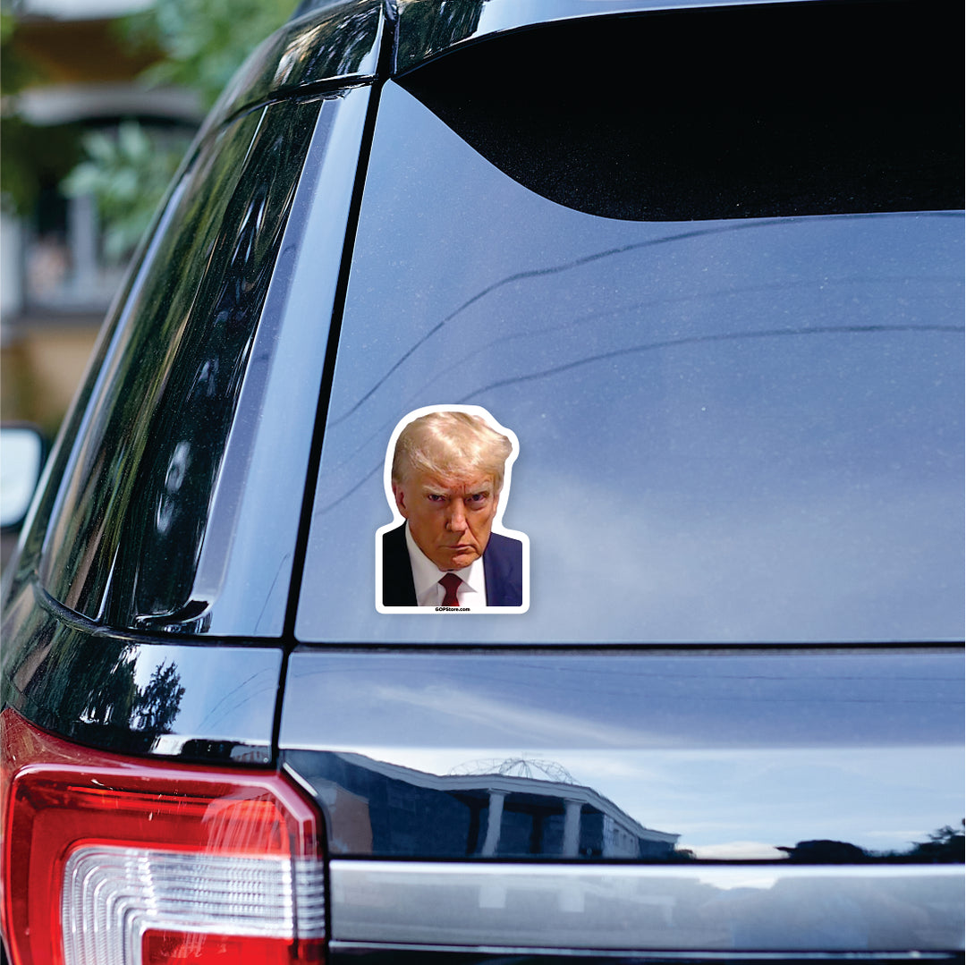 Trump Mug Shot Photo Sticker – GOPStore.com