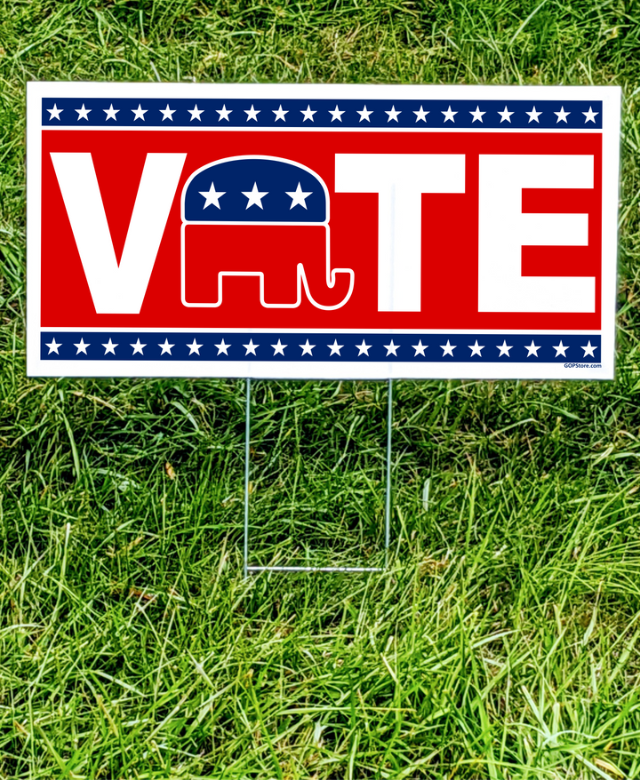 VOTE GOP Yard Sign – GOPStore.com